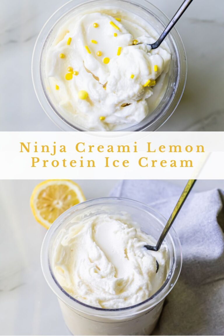Ninja Creami Lemon Protein Ice Cream - Give a Girl a Spoon