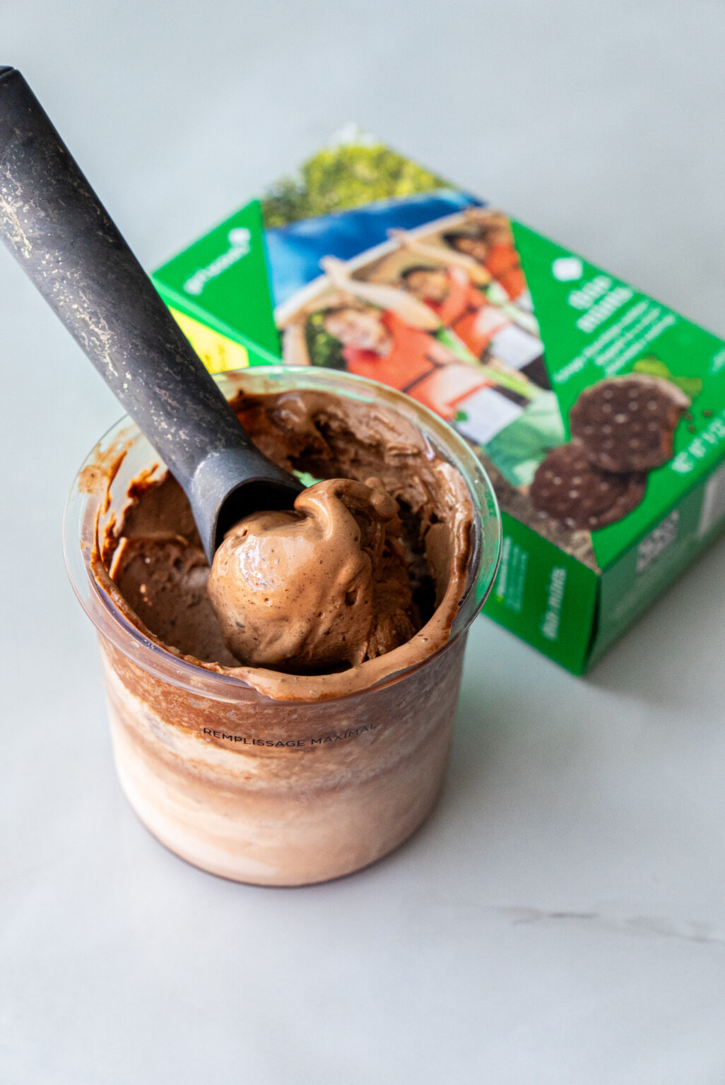 Thin Mint Protein Ice Cream - Give a Girl a Spoon